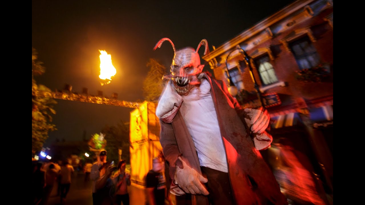 Halloween Horror Nights 2015 Scare Zones - YouTube