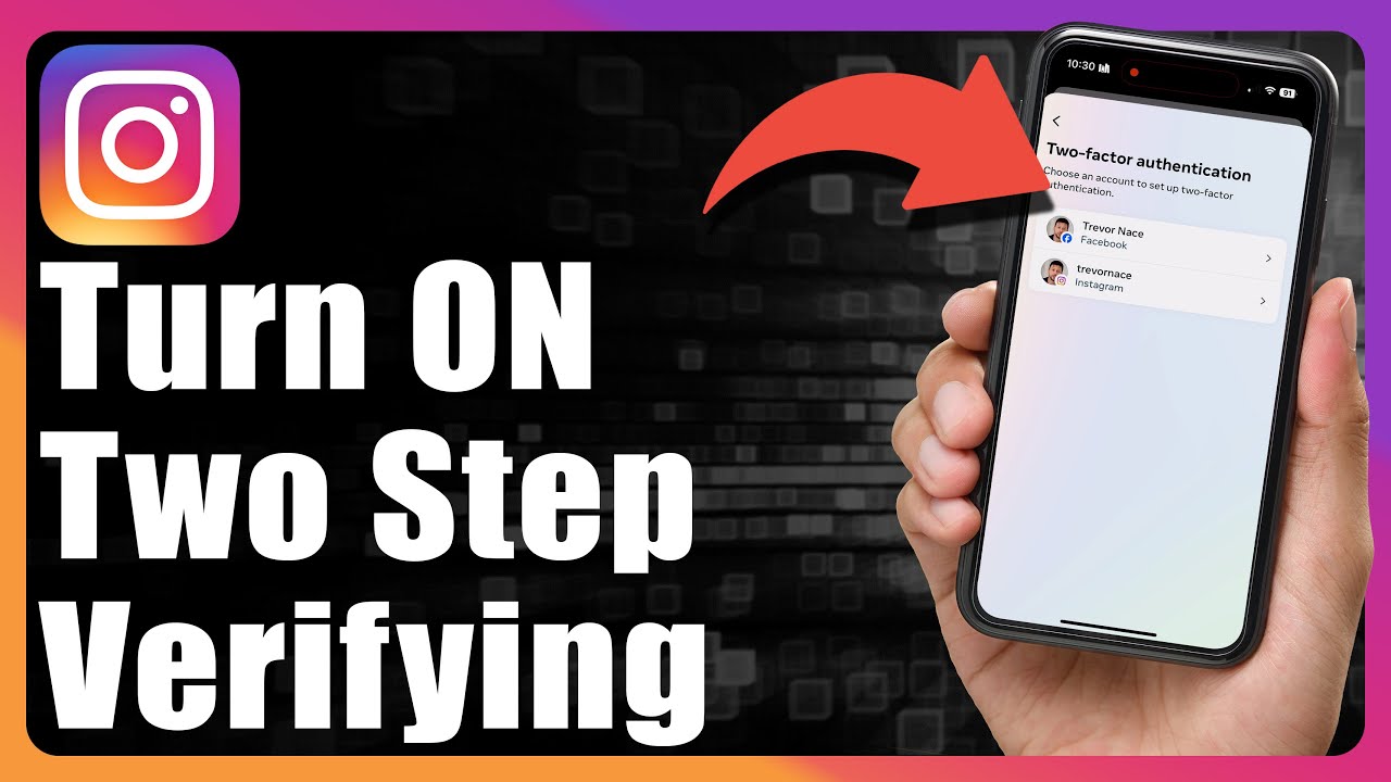 How To Turn On 2 Step Verification On Instagram - YouTube