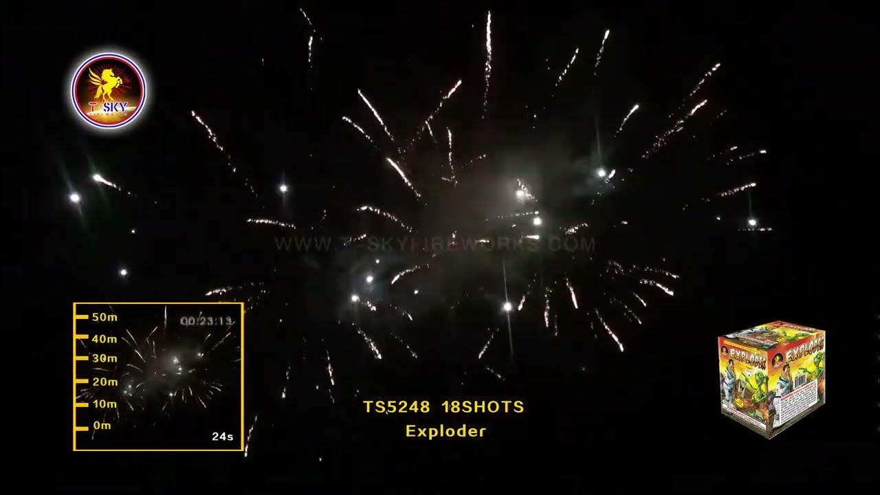 EXPLODER 18 SHOT T-SKY M2-TS5248 - YouTube