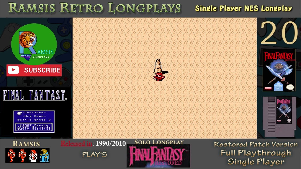 Final Fantasy Restored + (NES) | Into the Mirage Tower | Episode #20 ...