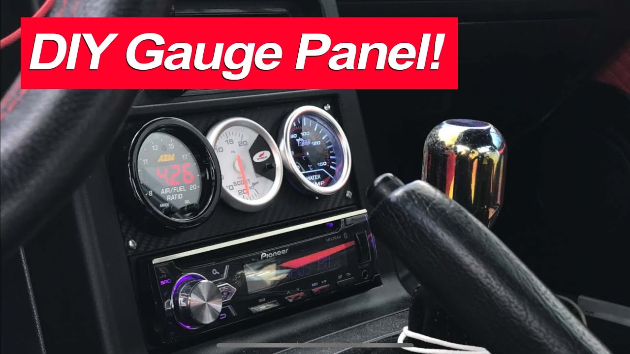 DIY Gauge Panel for AFR/Boost/Temp Gauge! Getting Ready For The Budget ...