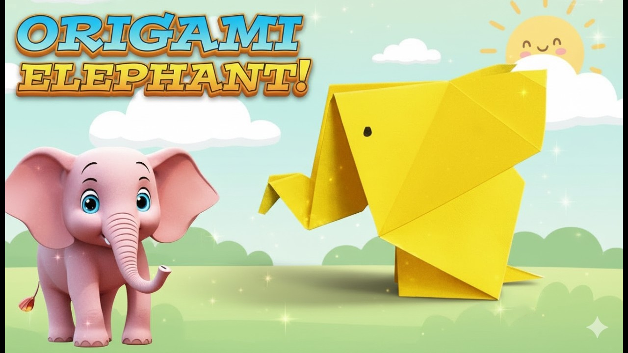 Origami Cute Elephant | How to Make a Paper Elephant | Origami Animals ...
