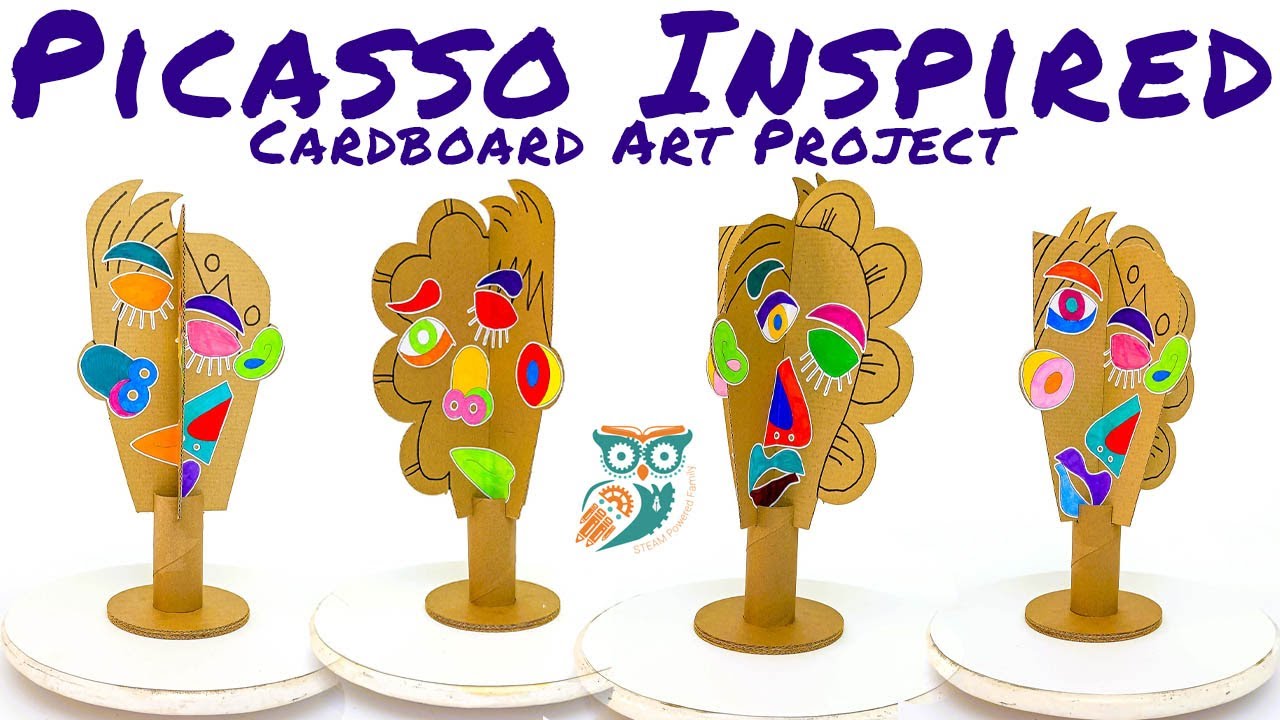 Picasso Inspired 3D Cardboard Art Sculptures for STEAM Class - YouTube