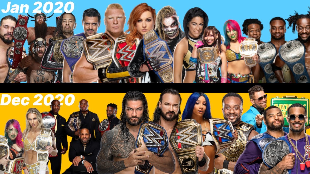 Every Champion in Raw and Smackdown 2020 | ALL TITLE REIGNS - YouTube