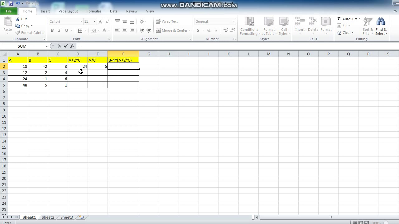 MS Excel unos podataka i rad sa formulama - YouTube