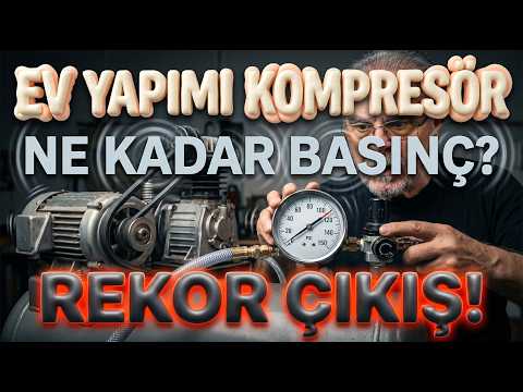 Ev Yapımı Kompresör | Ev Yapımı Kompresör Ne Kadar Basınç Üretir? 💨