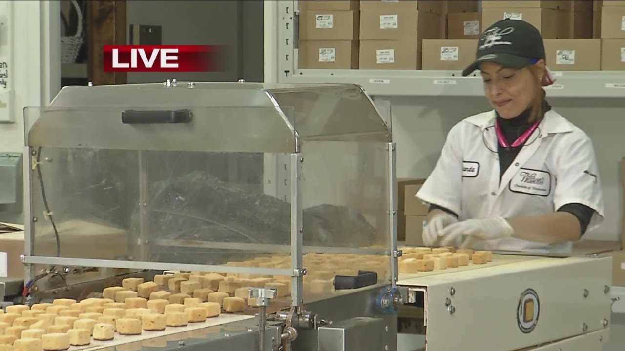 The candy making process - YouTube