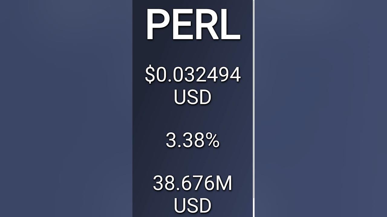 Crypto Update for PERL, number 27 gaining crypto on Wednesday, 08 March #PERL #cryptocoin - YouTube