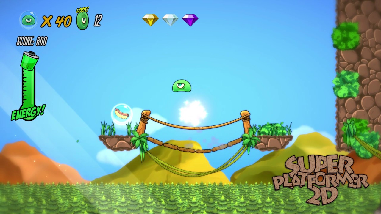 Super Platformer 2D - 1.2.6 Update (New Swimming feature) - YouTube