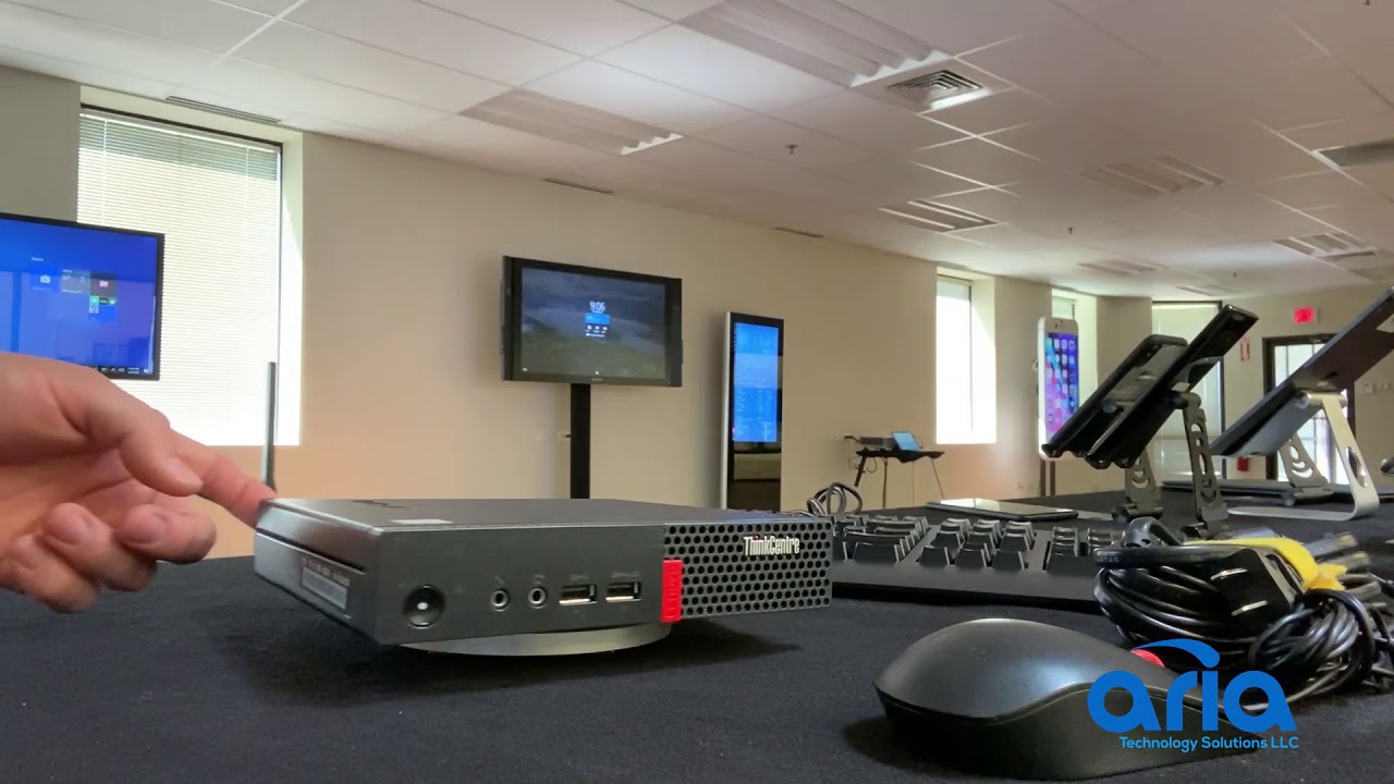 Aria AV Rentals - ThinkCentre M710 Tiny Desktop - YouTube