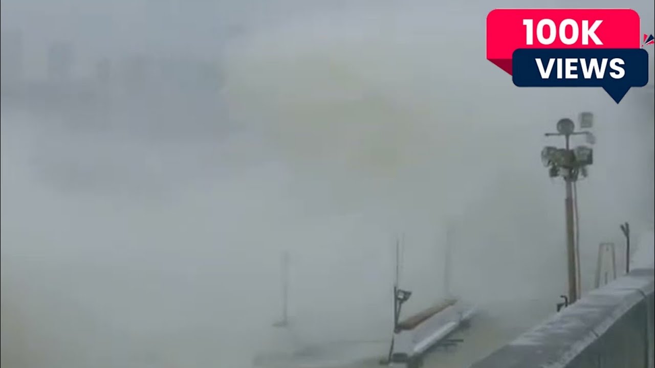 Visuals from Marine Drive in Mumbai | Tauktae Cyclone Effects | Cyclone ...