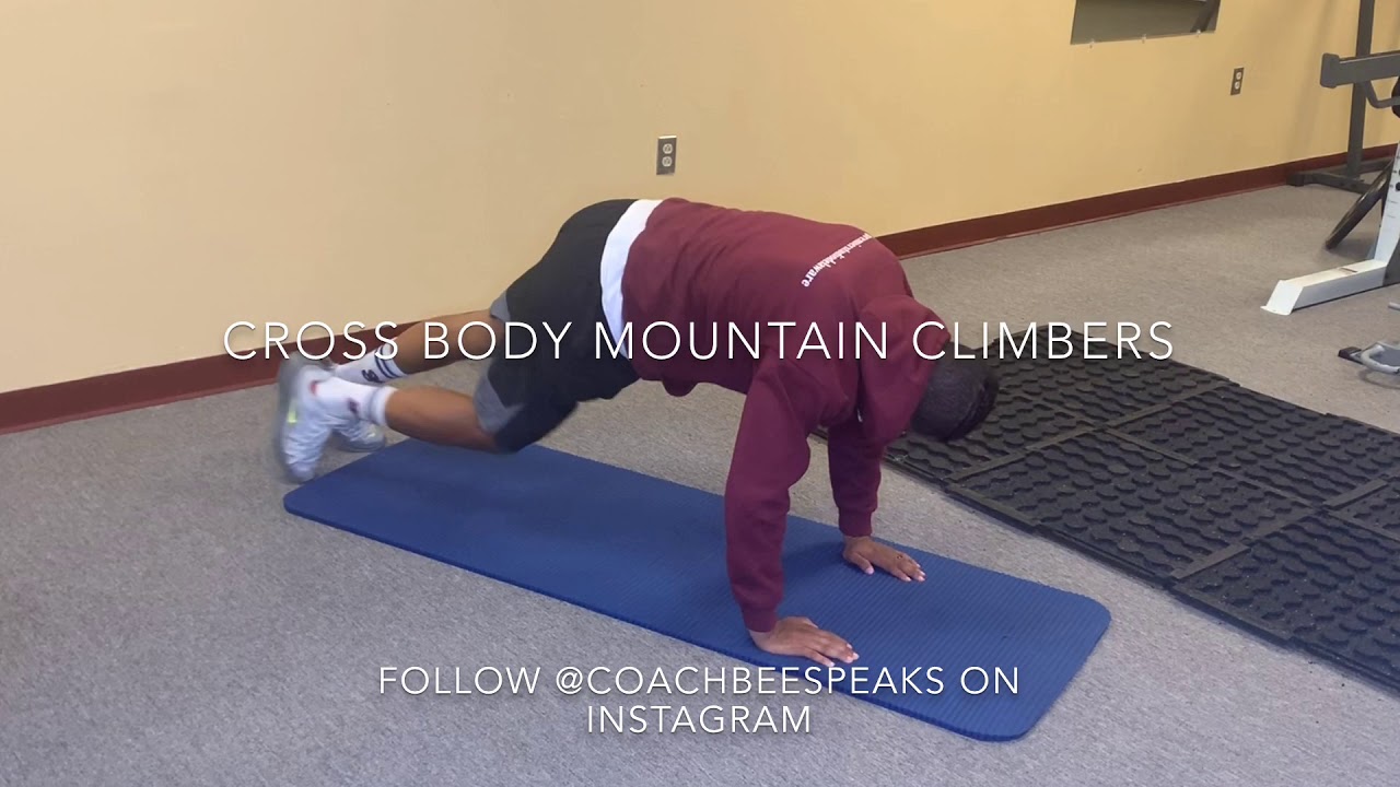Cross Body Mountain Climbers - YouTube