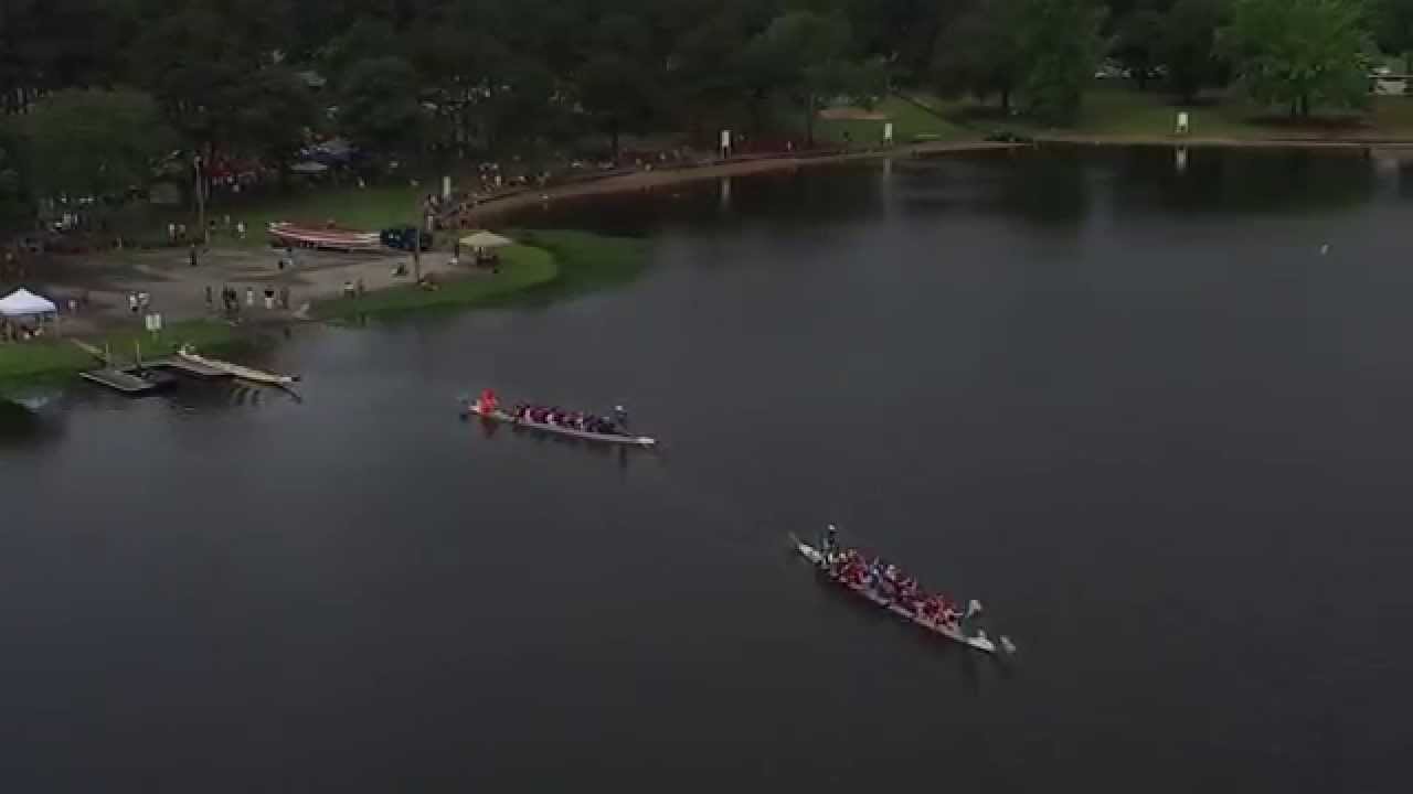 Dragon Boat Race - Lake Beaverfork - Conway, Arkansas 2015 - YouTube