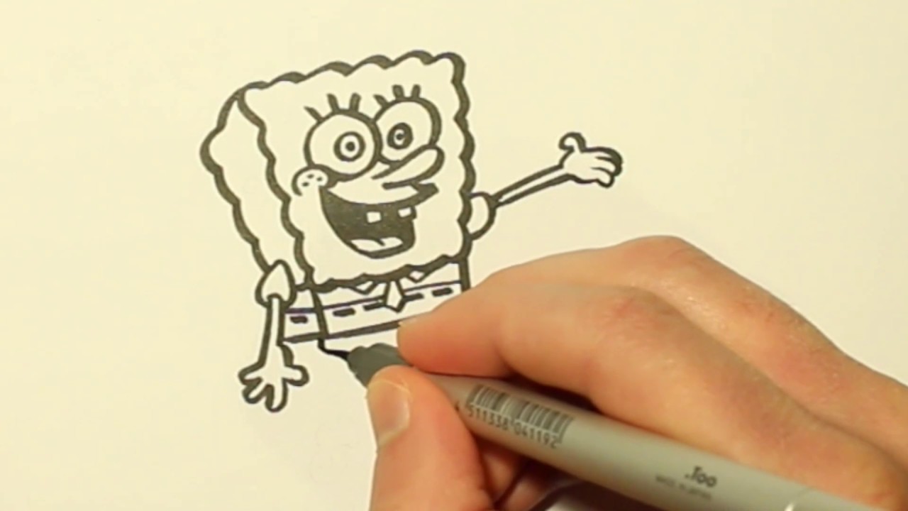 How to Draw SPONGEBOB SQUAREPANTS - Stephen Hillenburg Tribute - YouTube