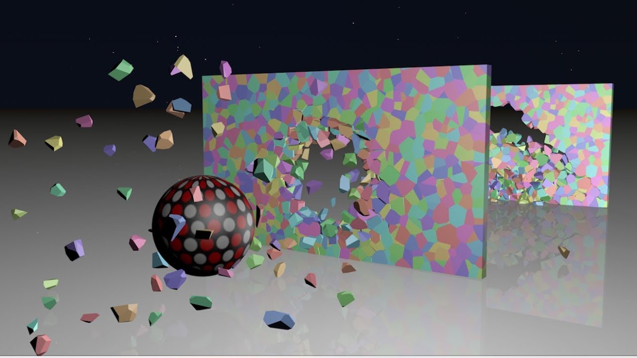 Voronoi Fracture Animation Making In Cinema 4d Tutorial Youtube