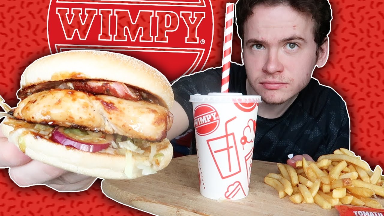 Eating Wimpy's *NEW* HOT & SPICY BACON GOURMET CHICKEN Burger!! (65g ...