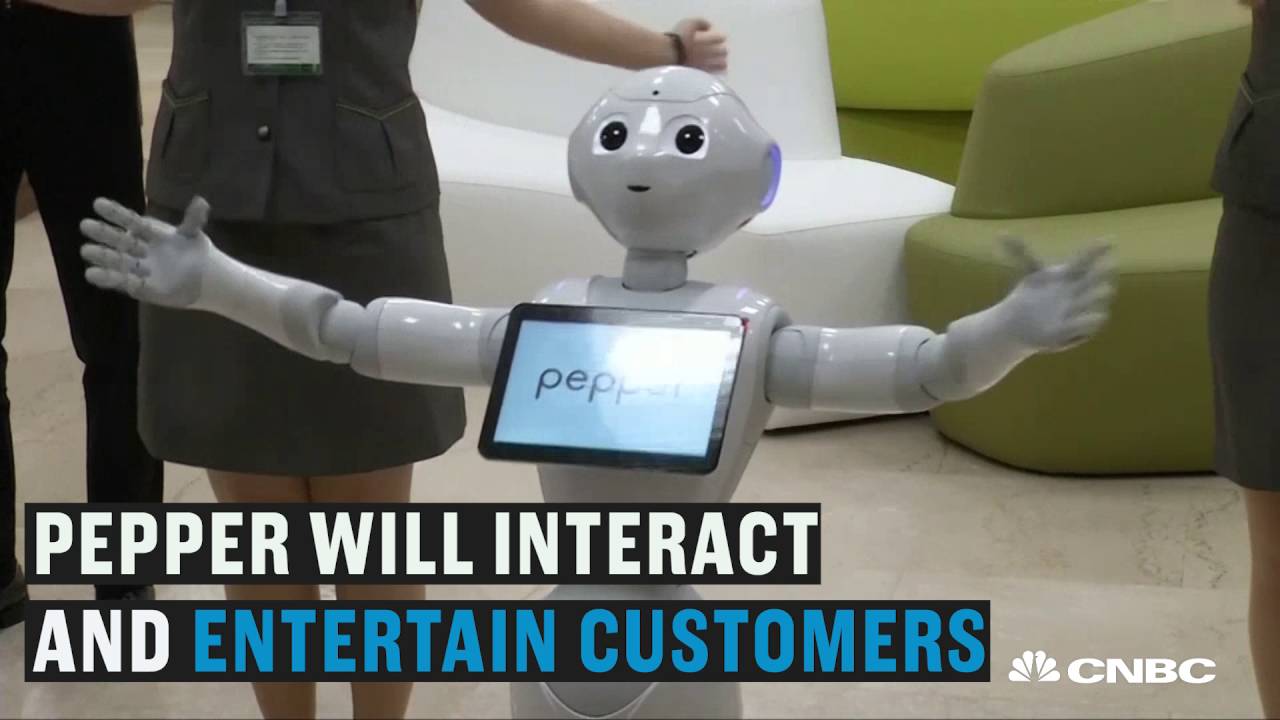 This robot just got hired at a bank | CNBC International - YouTube
