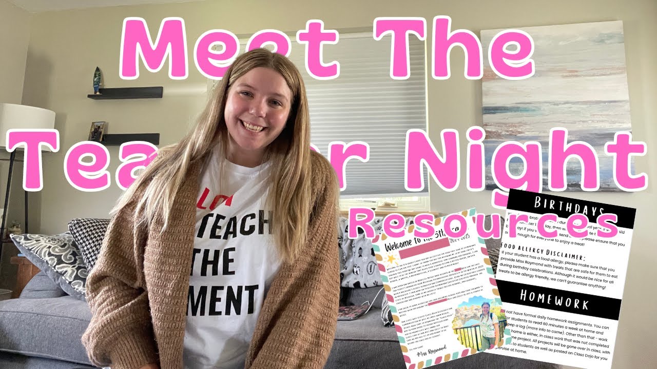 Meet The Teacher Night [Resource Walk Through] - YouTube