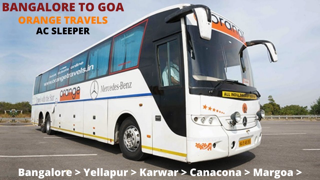 Bangalore To Goa | Canacona | Orange Travels | AC Sleeper Bus Vlog ...