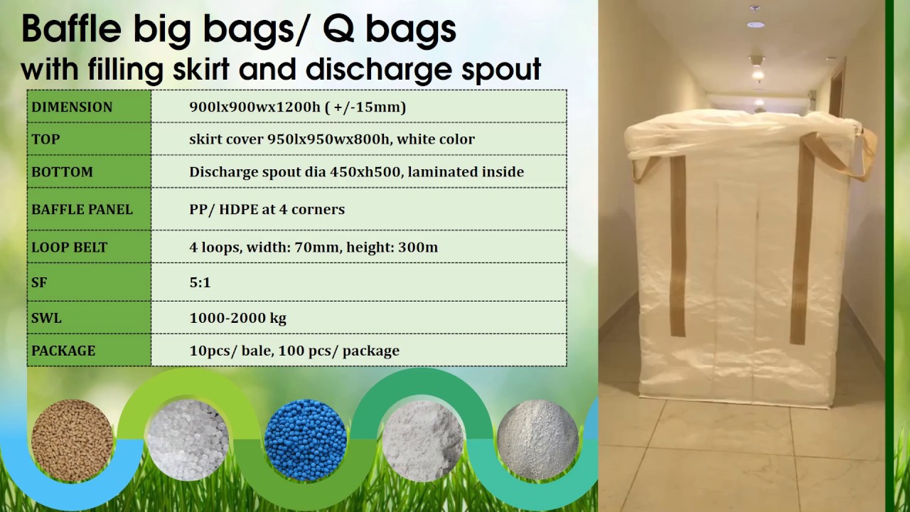 FIBC EPP VIETNAM - HIGH QUALITY BAFFLE BIG BAG / Q BAG/ FORMSTABLE BAG ...
