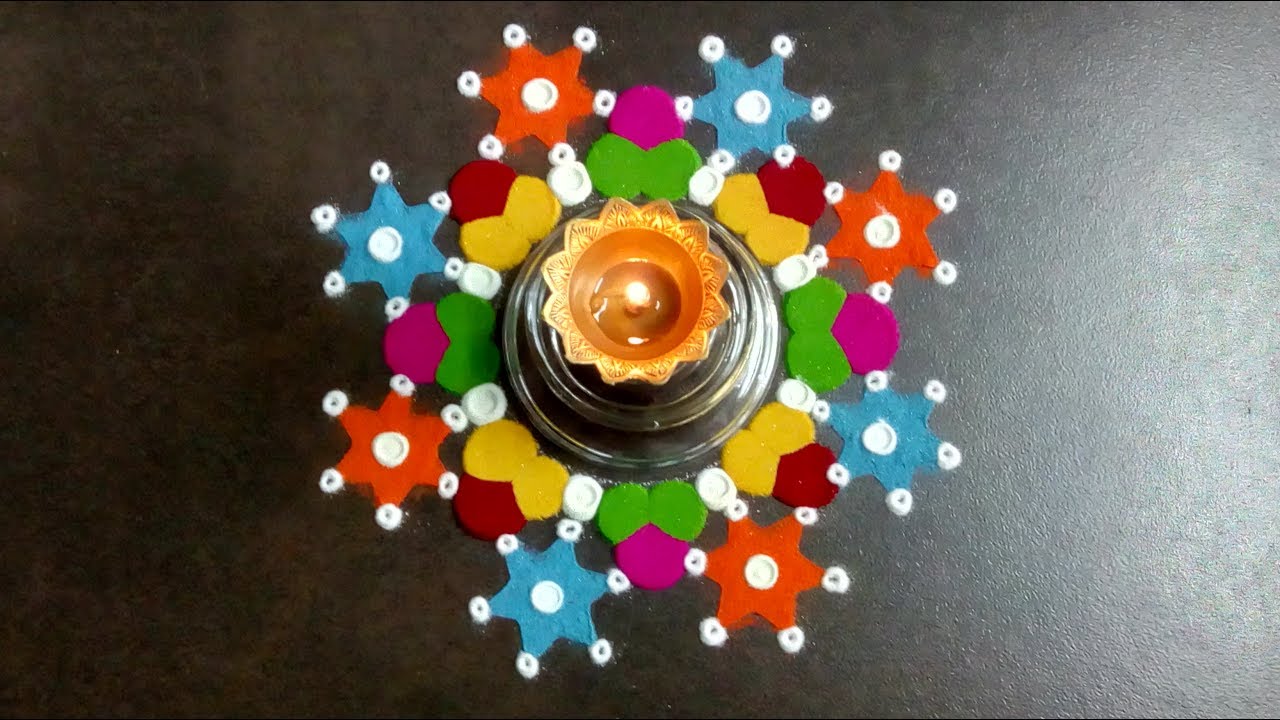Super Easy Creative Rangoli Designs| Innovative Rangoli Designs by ...