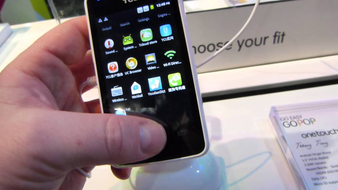 Alcatel One Touch T'Pop hands-on - YouTube