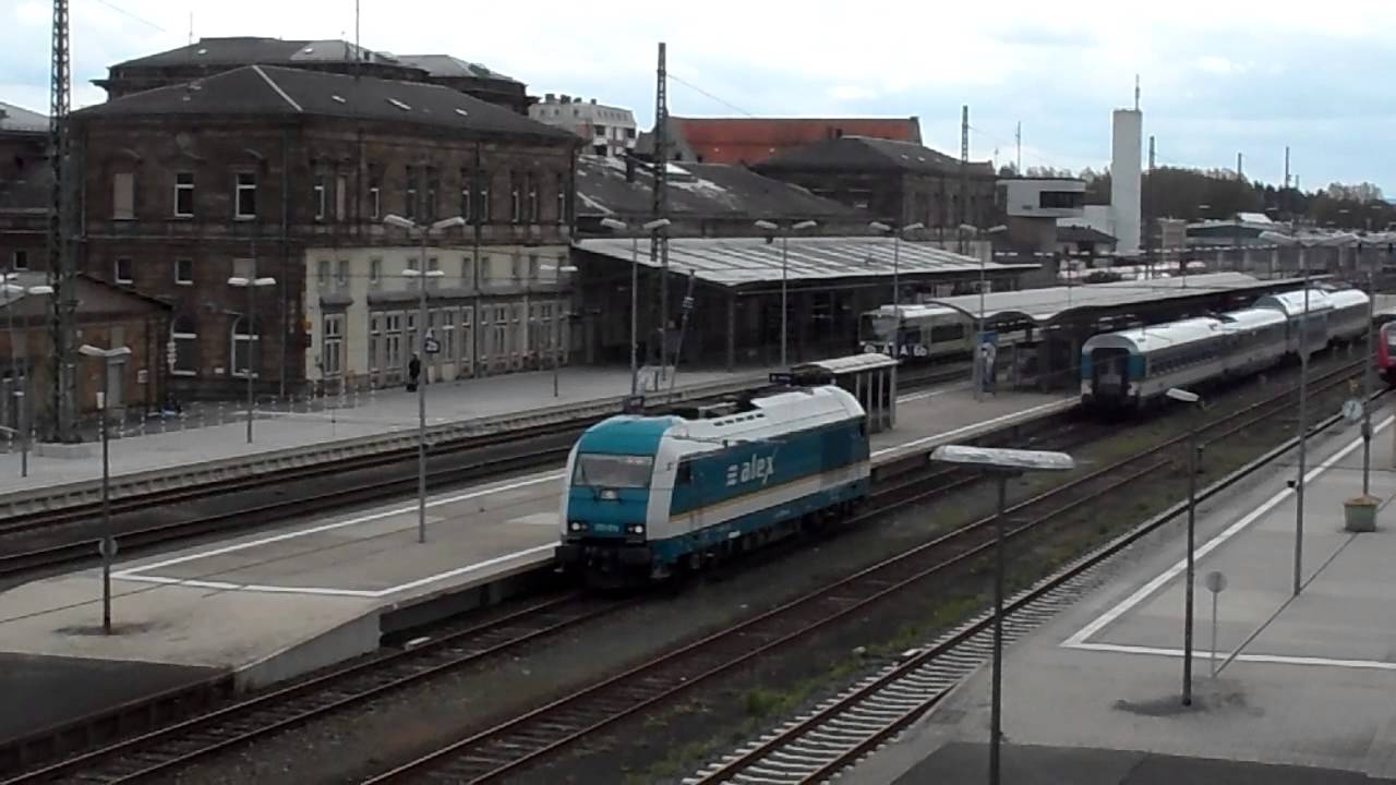 ALEX Hercules Locomotive detached from train @ Hof (Germany) - YouTube