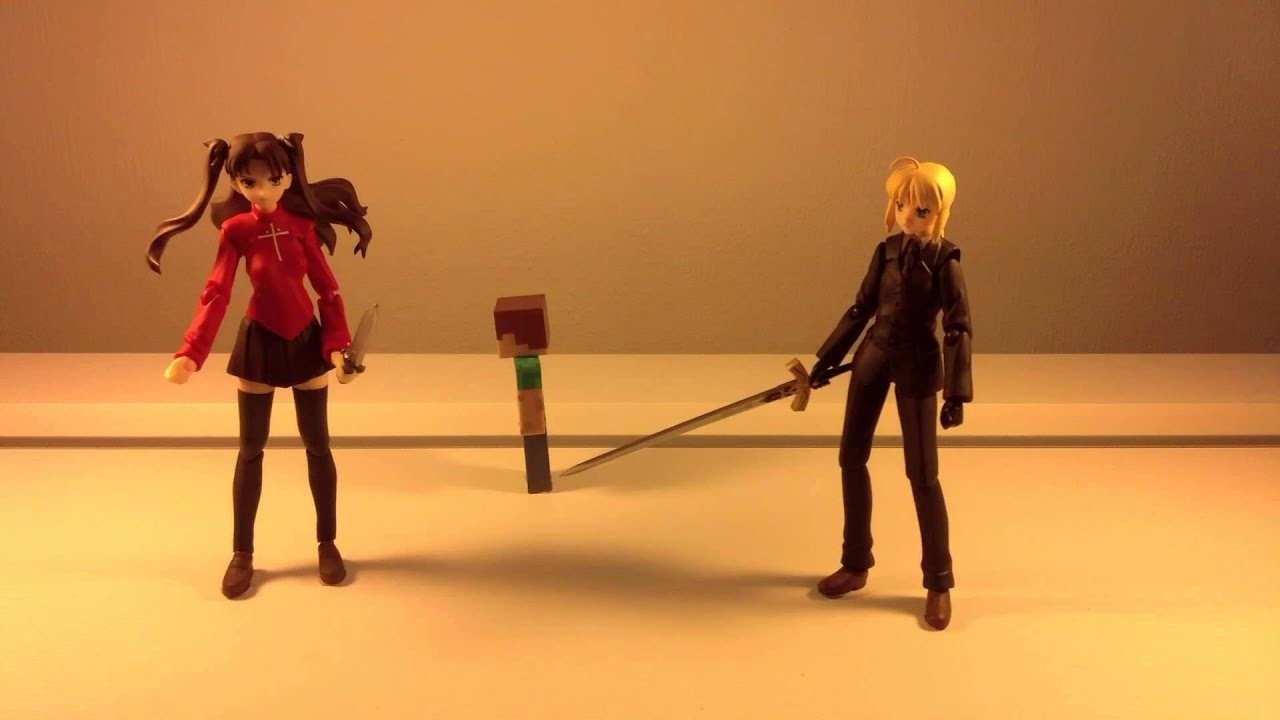 Anime meets Minecraft | Stop Motion Animation - YouTube