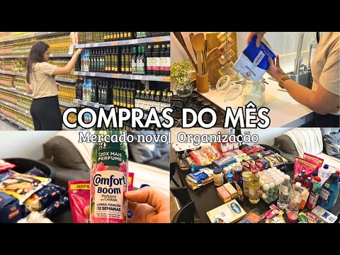 COMPRAS DO MÊS COMPLETA 🛒| valor e organizando tudo| Jessica Lima 