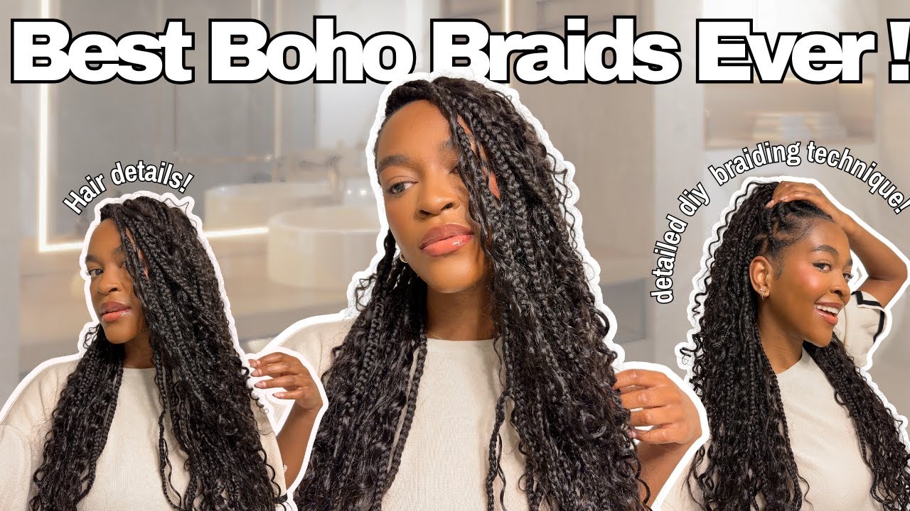 THE BEST BOHO BRAIDS EVER! | HOW TO GET FULL JUMBO BRAIDS - YouTube