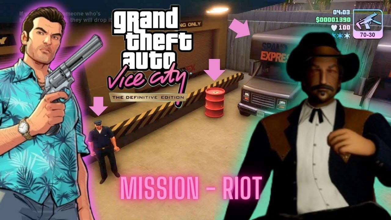 How To Complete Gta Vice city RIOT Mission | The Riot | Complete ...