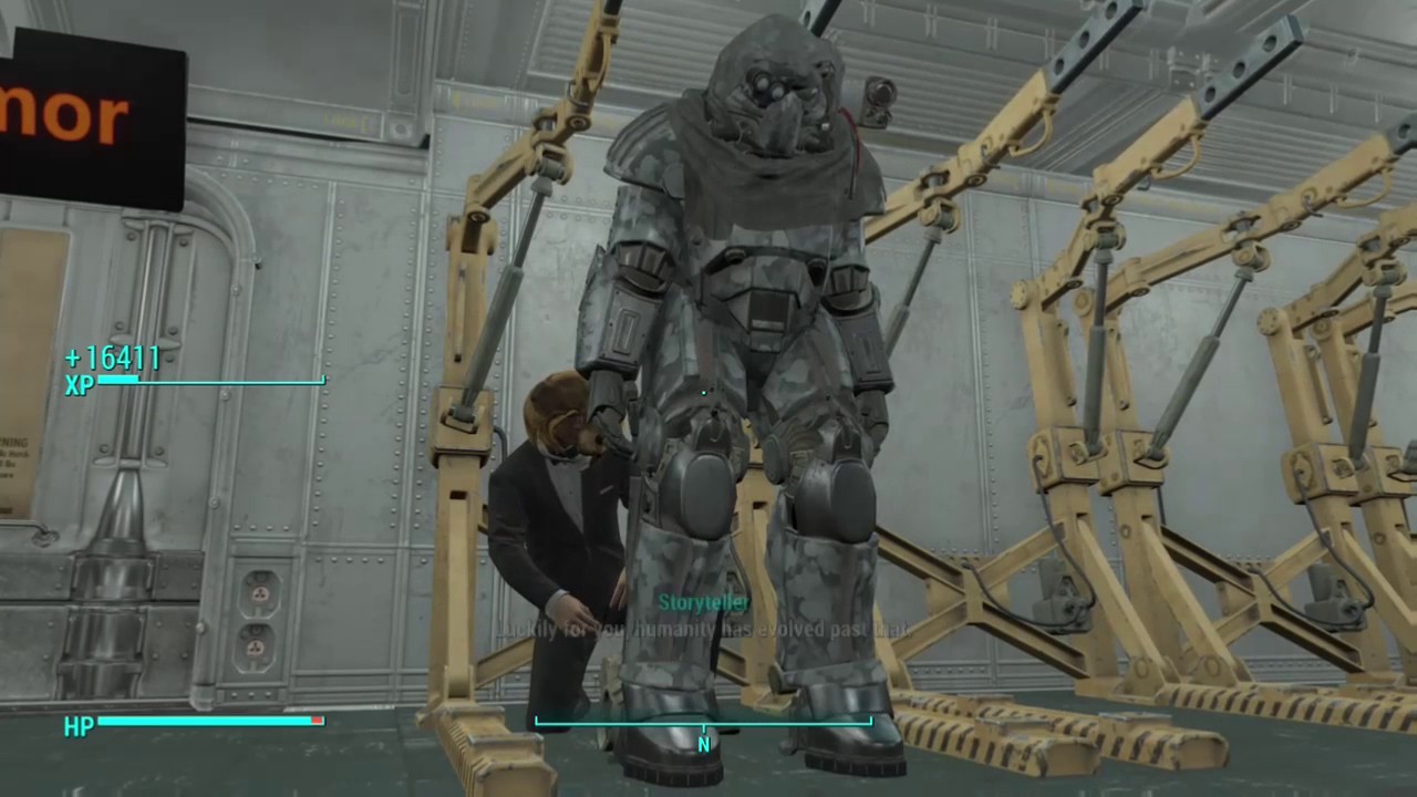how to get the T-49 power armor and the storyTeller companion - YouTube