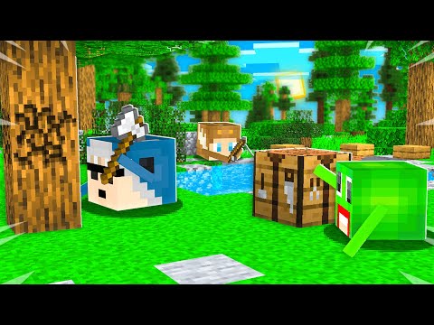 Minecraft, but EVERY PLAYER is a BLOCK! - YouTube