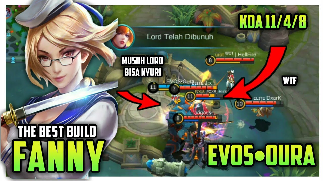 EVOS•Oura Playing Fanny WOW Musuh lagi lord Sampe Kecuri Tim Top Global ...