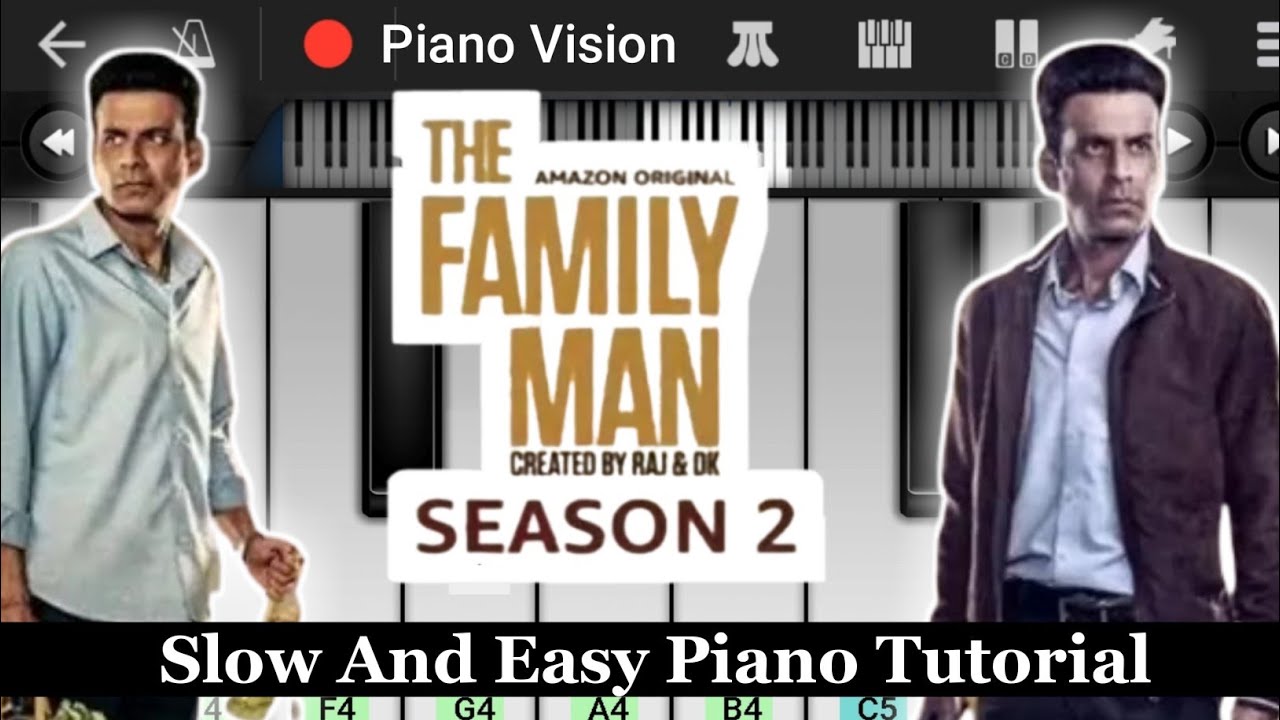 The Family Man Season 2 Intro BGM | Slow And Easy Piano Tutorial ...