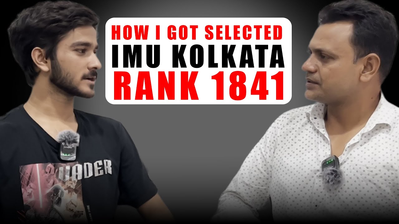 How I Got Selected in IMU Kolkata Without Coaching! - YouTube