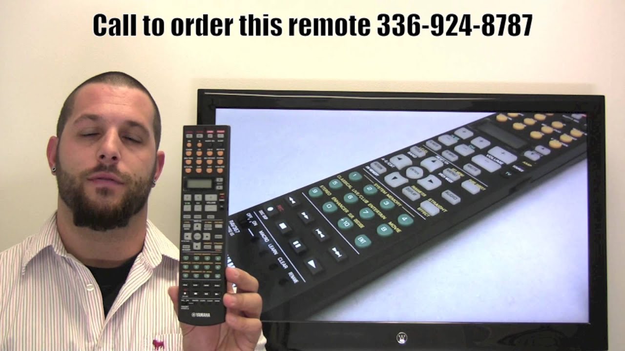 YAMAHA RAV367 Remote Control PN: WK480500 www.ReplacementRemotes.com ...