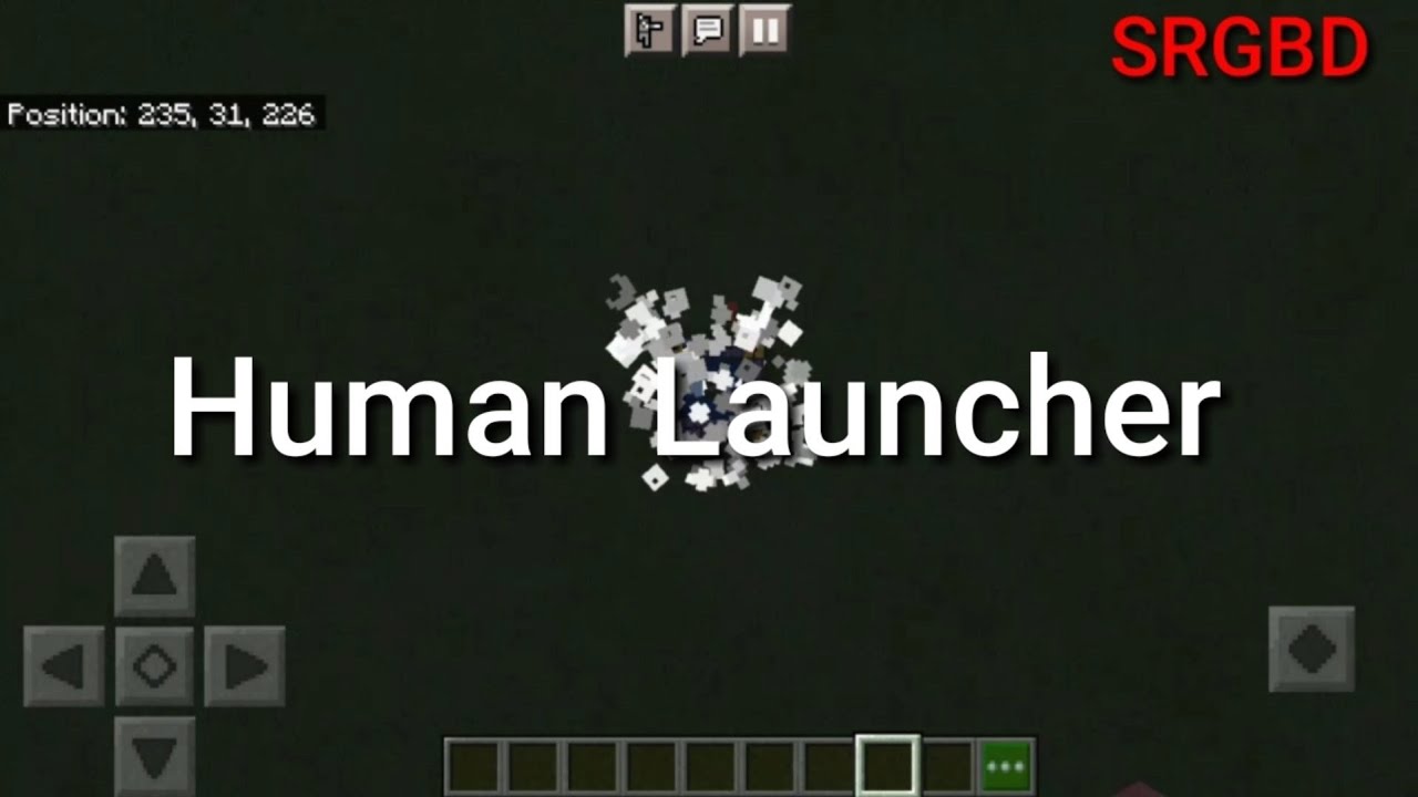 Make a human Launcher in Minecraft pe - YouTube