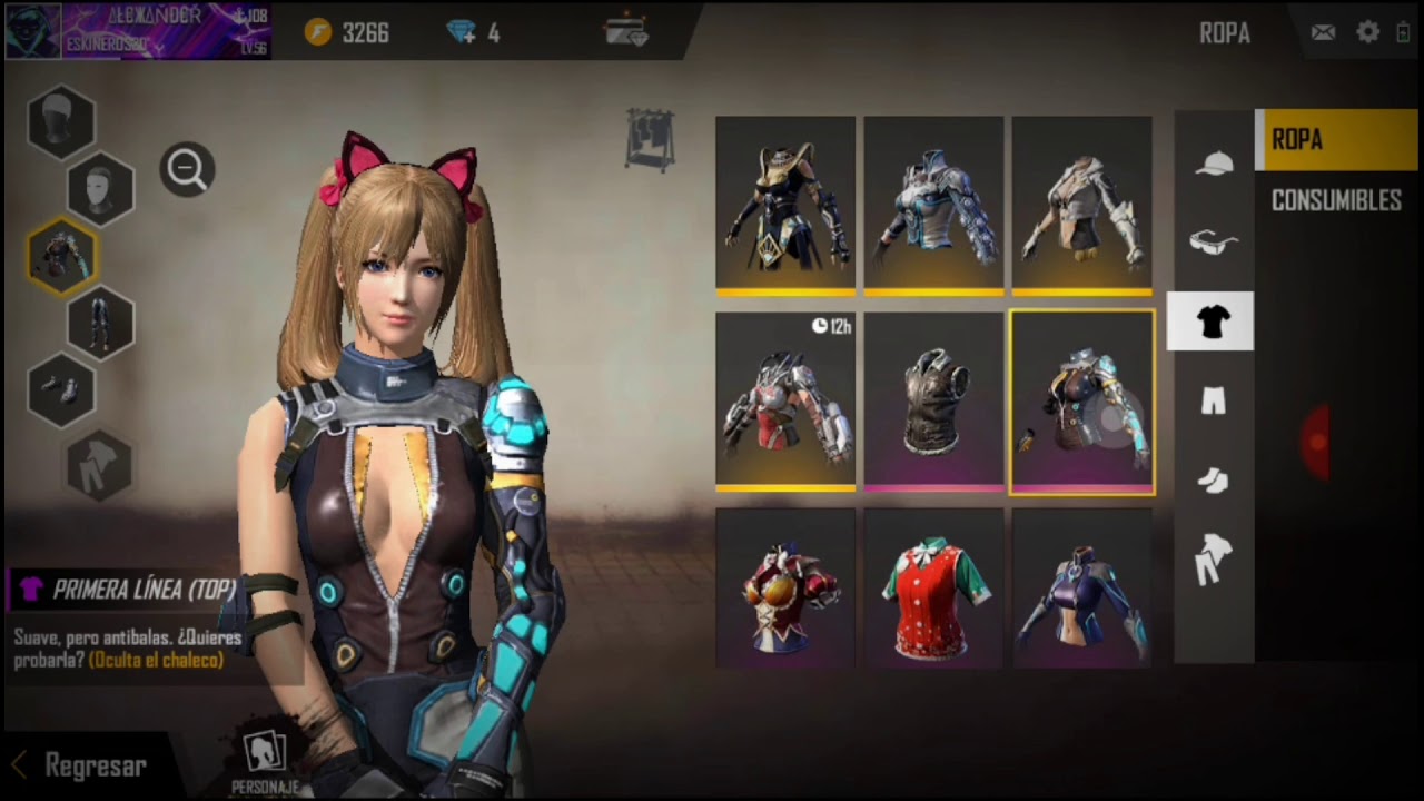 Enseñando mi pobre cuenta//FREE FIRE GAMER ALEXANDER - YouTube