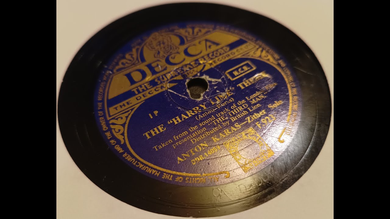 The Harry Lime Theme - Anton Karas - 78rpm - YouTube