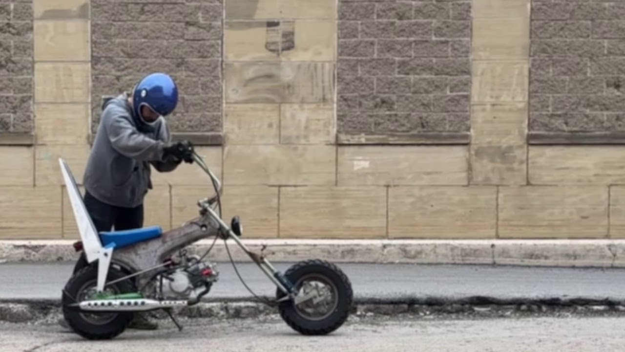 Test Riding my CT70 Micro Chopper - this thing is silly af - YouTube