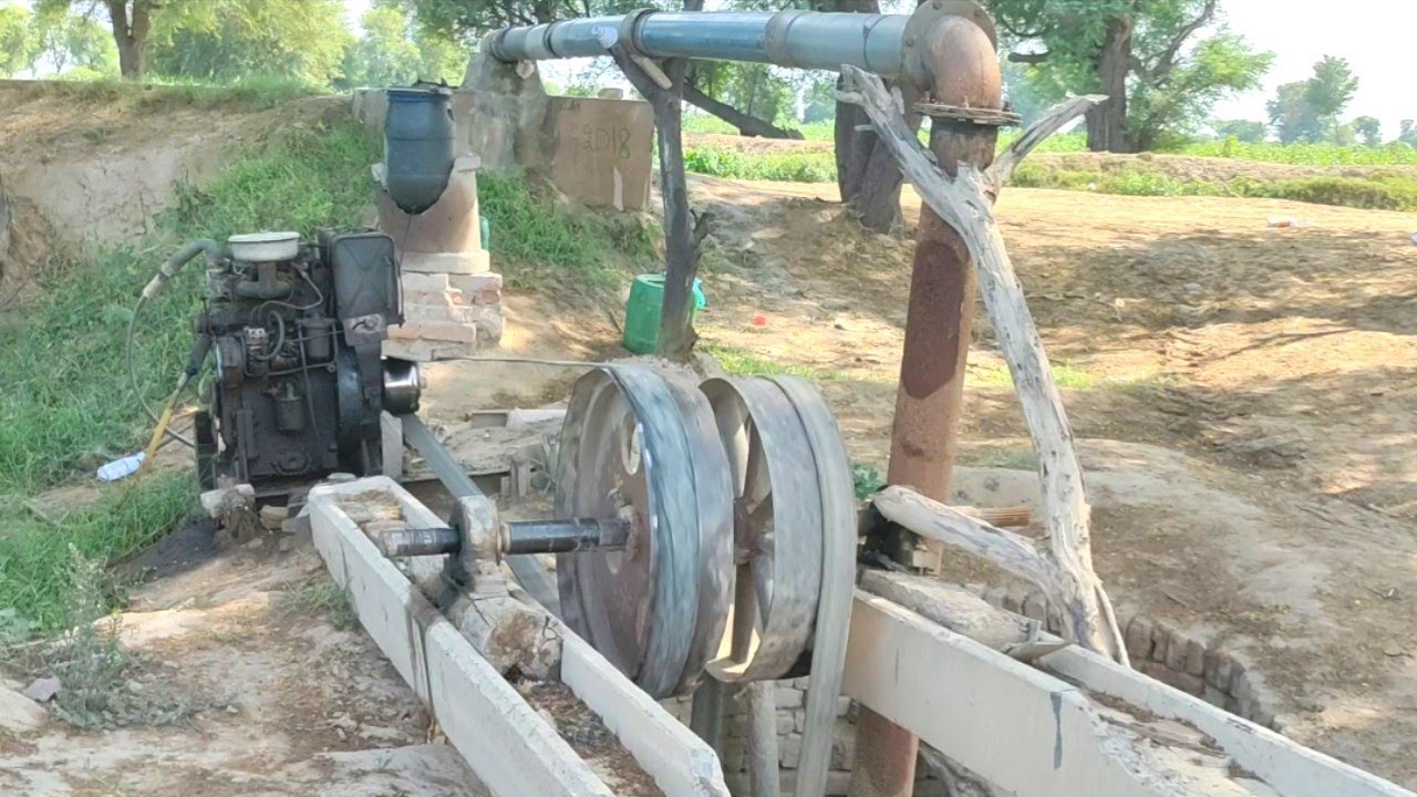 Tubewell Working With Tractor Engine | Amazing Tubewell Technology ...