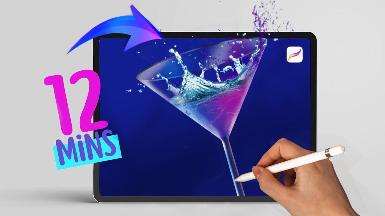 Martini | 🍸 iPad Realistic Painting💧 | Procreate tutorial | by Anjee ...