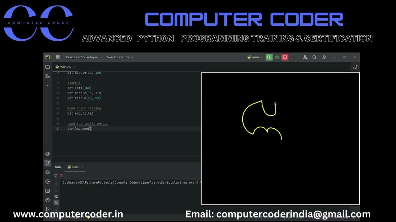 How to make batman logo using python programming - YouTube