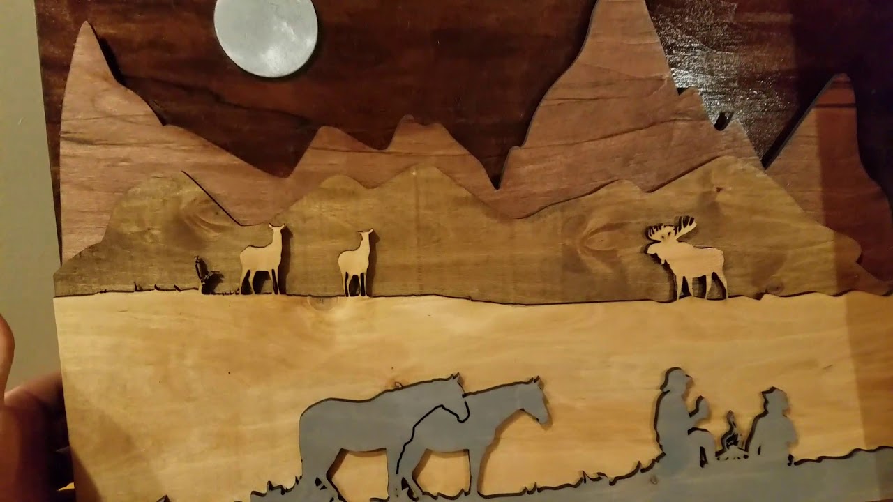 Creative Laser Cut Mountain Scene - YouTube