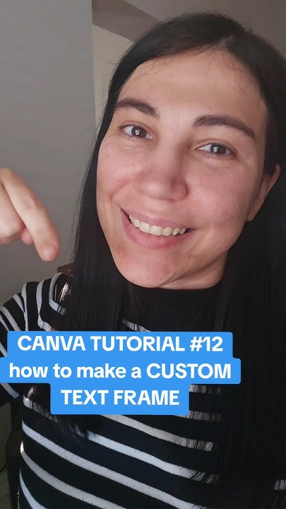 How to make a CUSTOM TEXT FRAME in Canva! #canva #canvatips #canvatutorial #canvahacks # ...