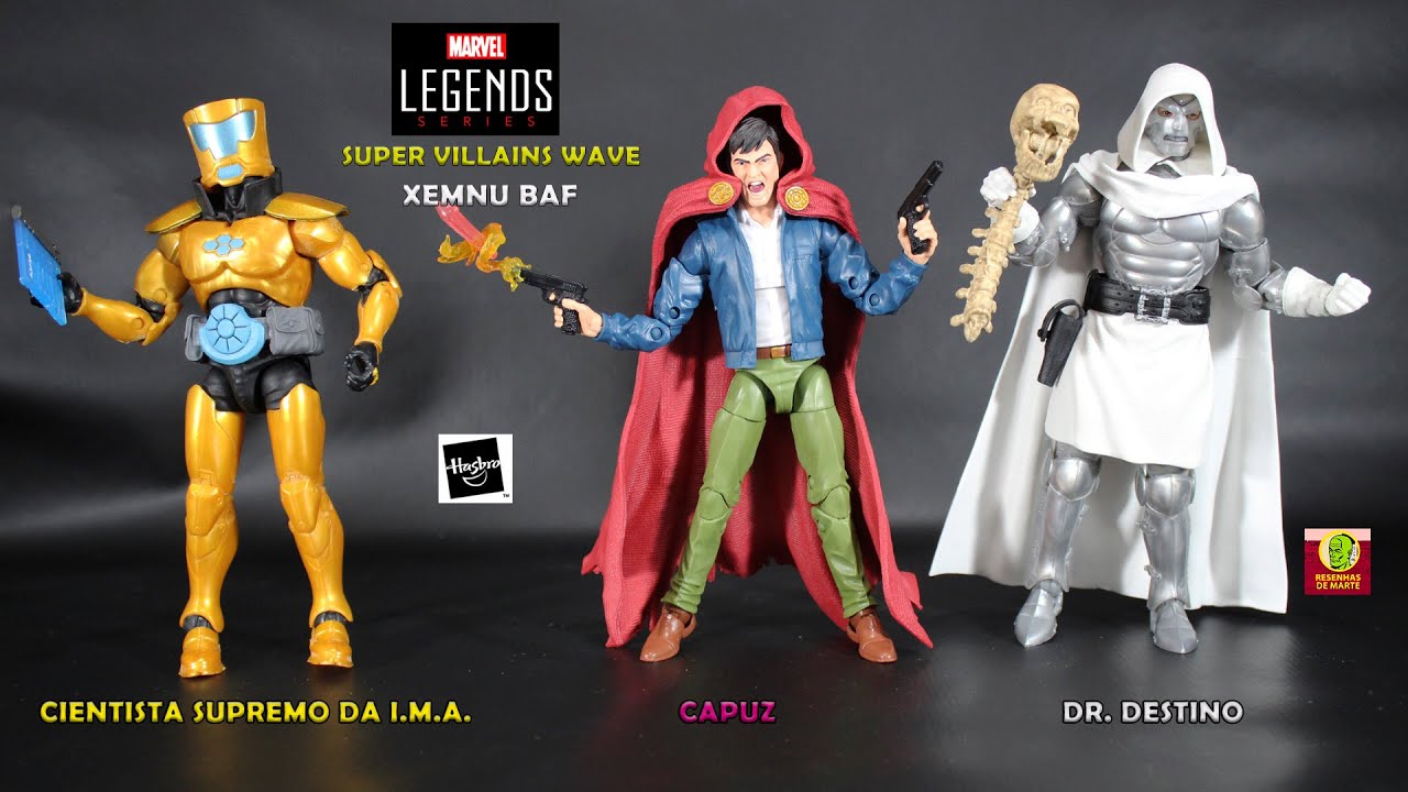 Doutor Destino Capuz Cientista Supremo Marvel Legends Xemnu BAF Super ...