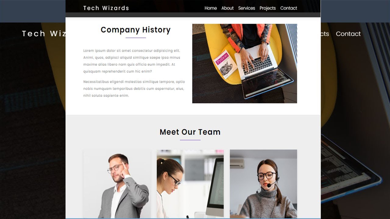 Responsive Web Developer Portfolio Website Using Html Css And 6834