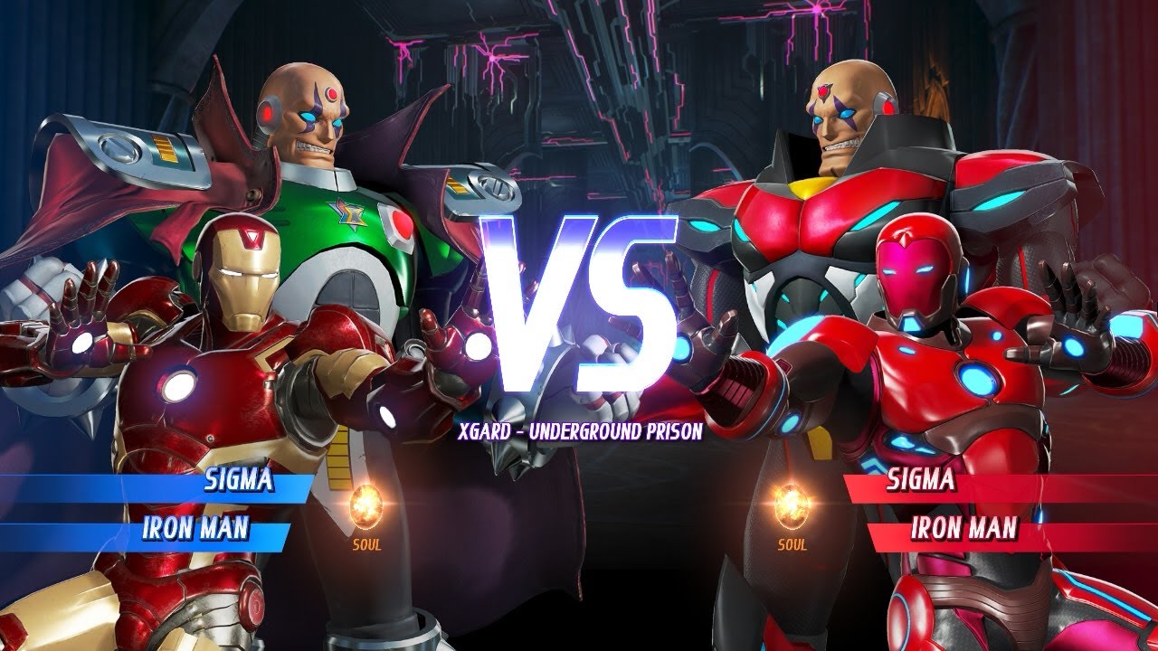 Sigma and Iron Man VS Red Sigma and Iron Man - Marvel vs Capcom ...