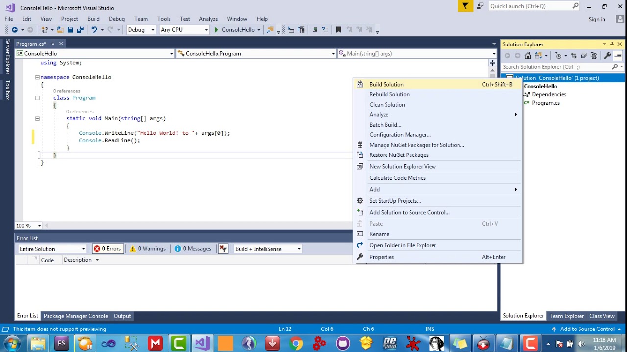 Dotnet Core Console App YouTube Dotnet Core Console App YouTube